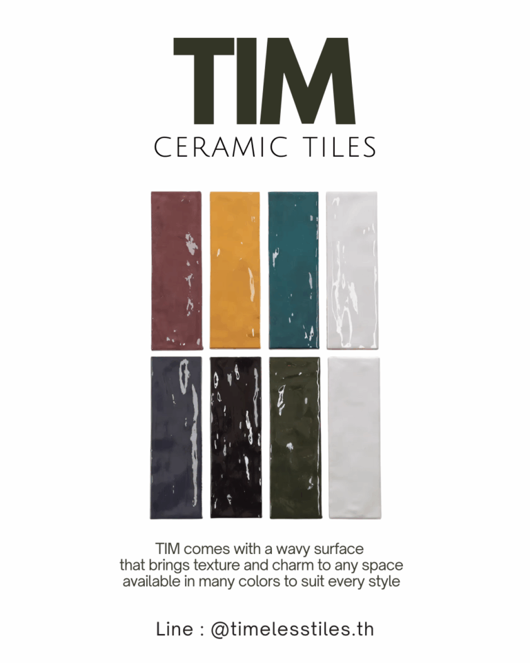 Tim Ceramic Tiles กระเบื้องเซรามิก 65x200 MM. - Timeless Tiles