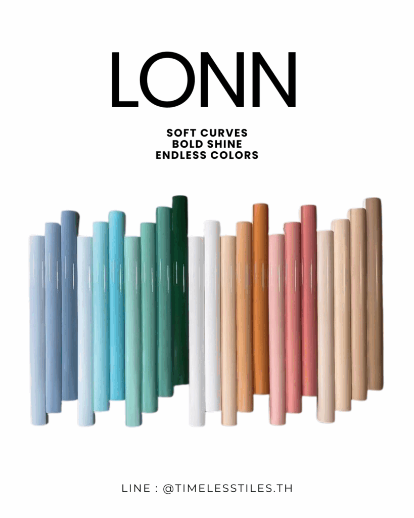 Lonn Ceramic Tiles กระเบื้องเซรามิกทรงโค้ง 25x300 MM. - Timeless Tiles